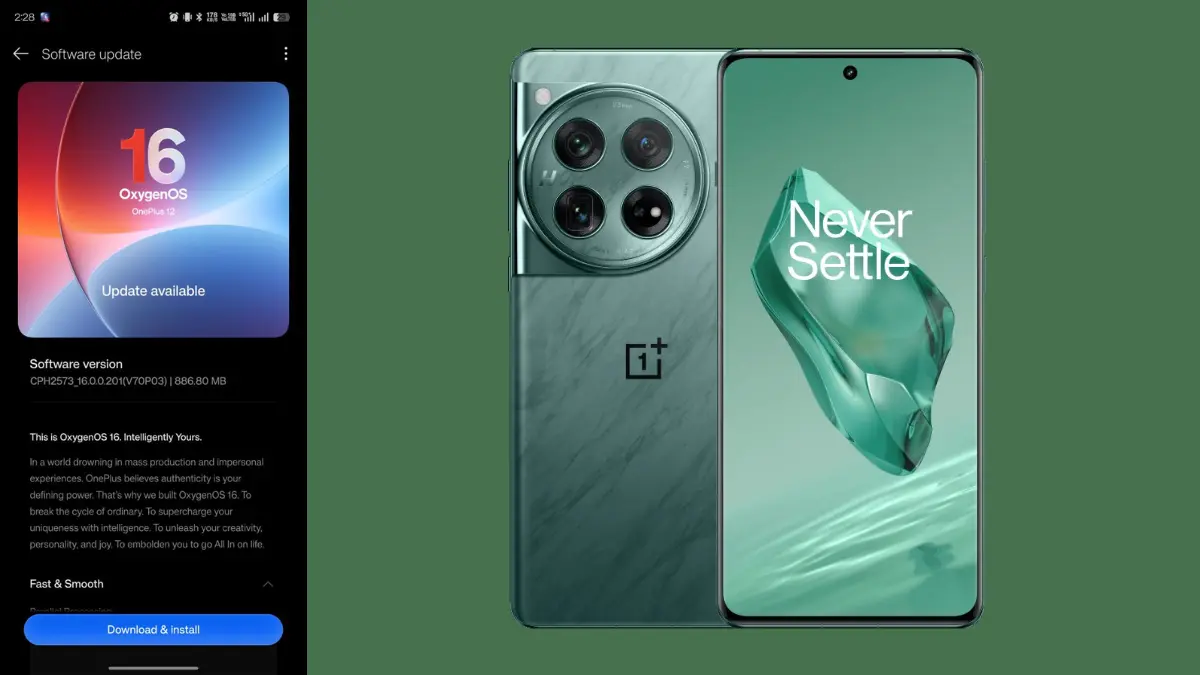 OnePlus 12 OxygenOS 16 Update Rolling Out In India: Android 16 Features, Rollout Details ...